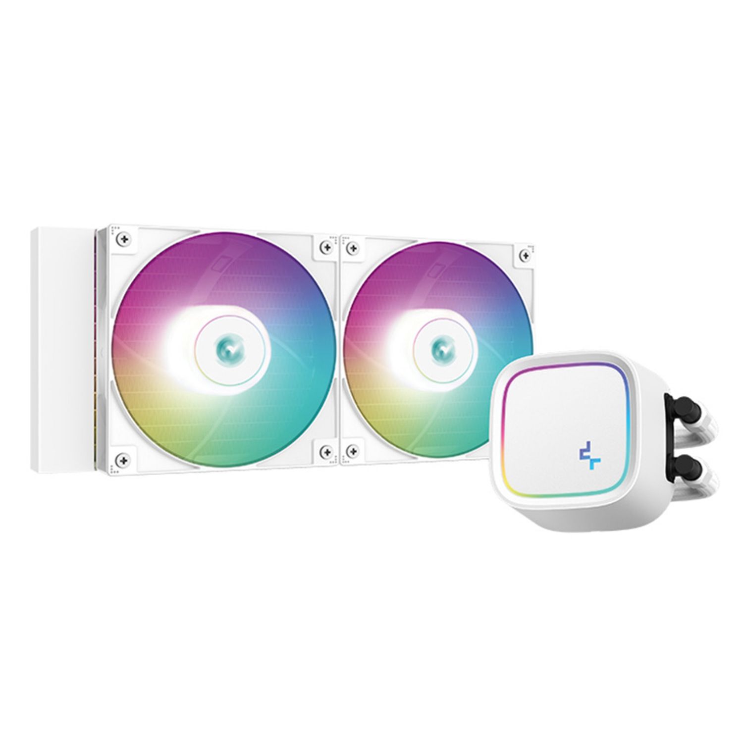 DeepCool LE520 WH 240mm ARGB All-in-One Liquid Cooler 220W Heat ...