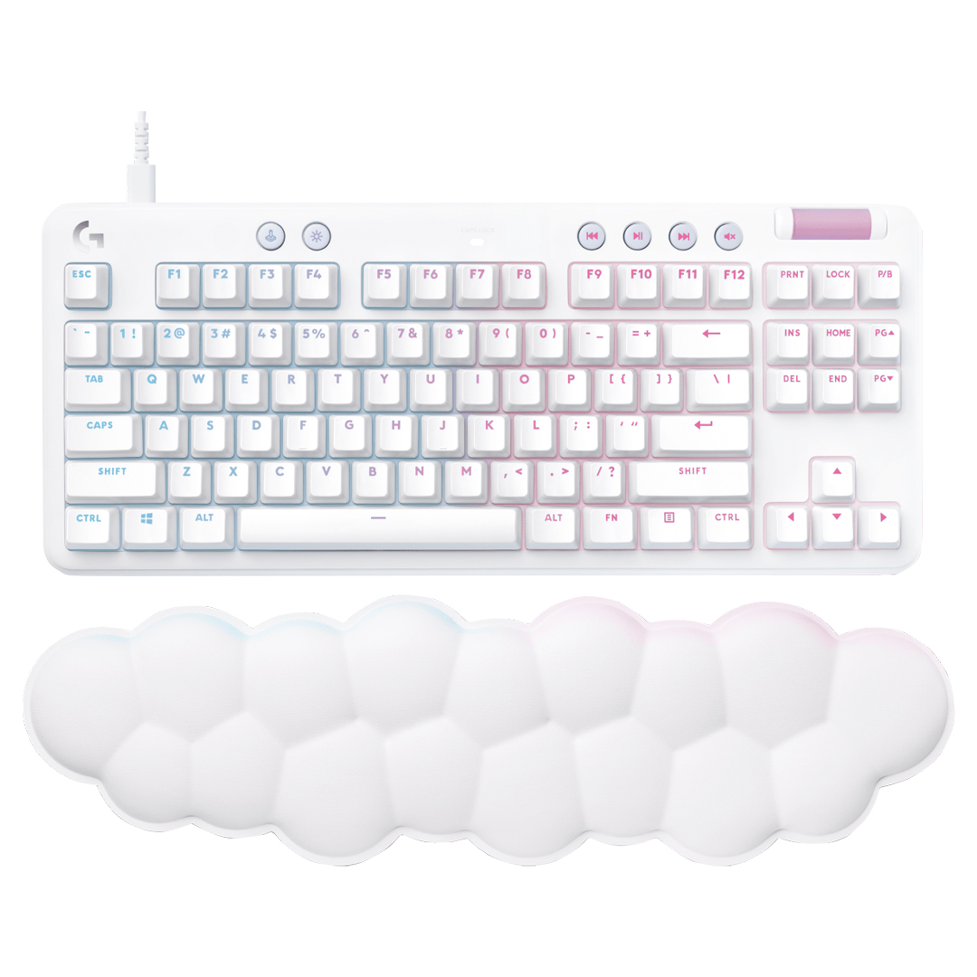 (LS) Logitech G713 Wired Ten-Keyless Mechanical Gaming Keyboard White ...