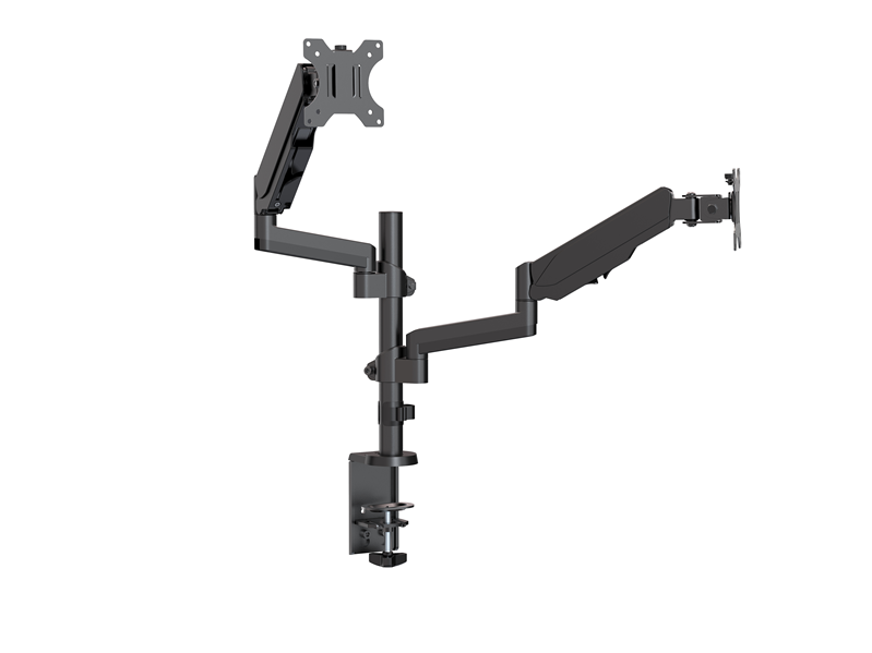 Brateck Dual Monitor Full Extension Gas Spring Dual Monitor Arm ...