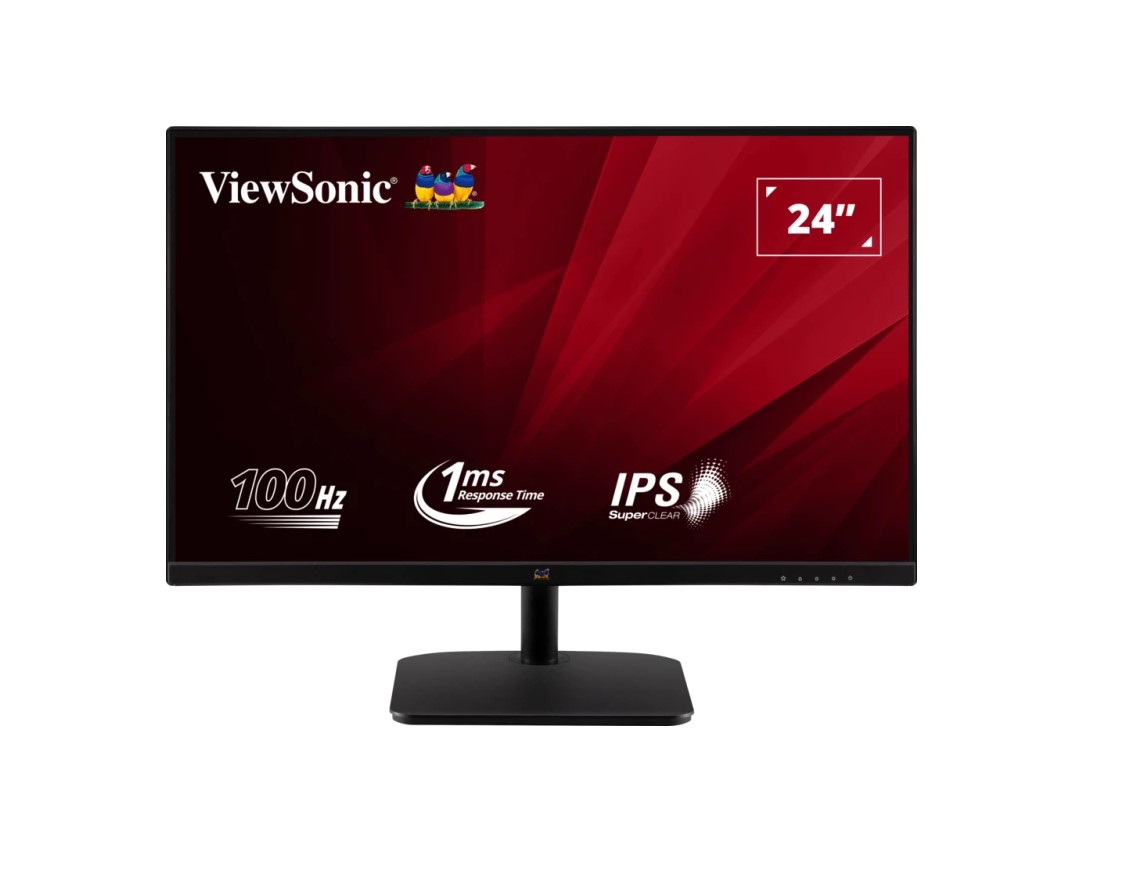 ViewSonic 24′ SuperClear IPS, 1ms 100hz, FHD 1920×1080, HDMI, VGA, 3.5 ...