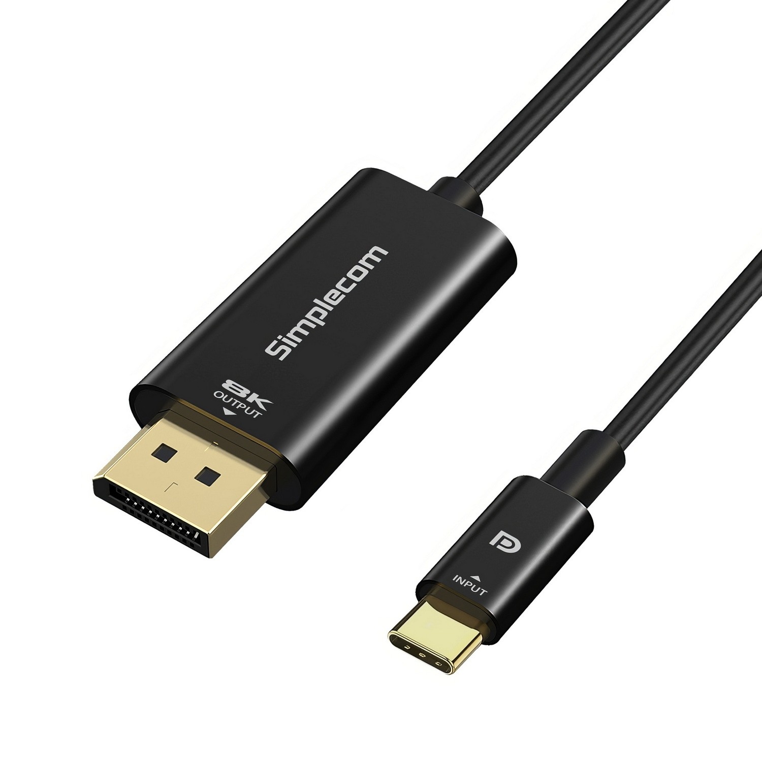 Simplecom DA323 USB-C to DisplayPort Cable DP1.4 8K@60Hz 2M ...