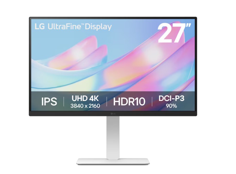 LG 27′ UHD 4k 3840×2160 (16:9) IPS display HDR10, Height Adjustable, 3 side Borderless, LG ...