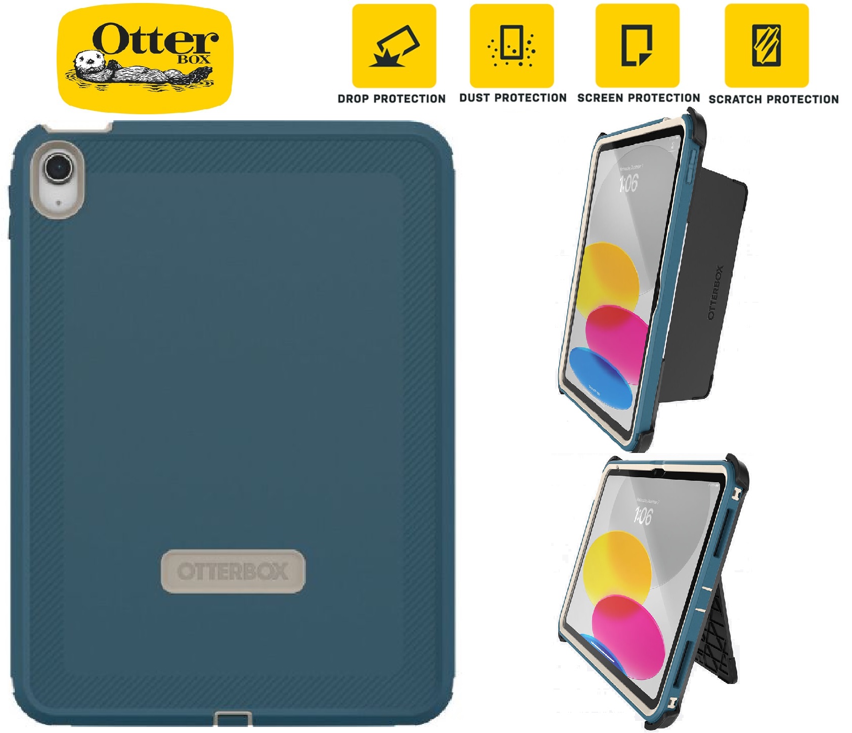 OtterBox Defender Apple iPad (11.0′) 11th Gen (A16)/iPad 10th Gen (10.9 ...